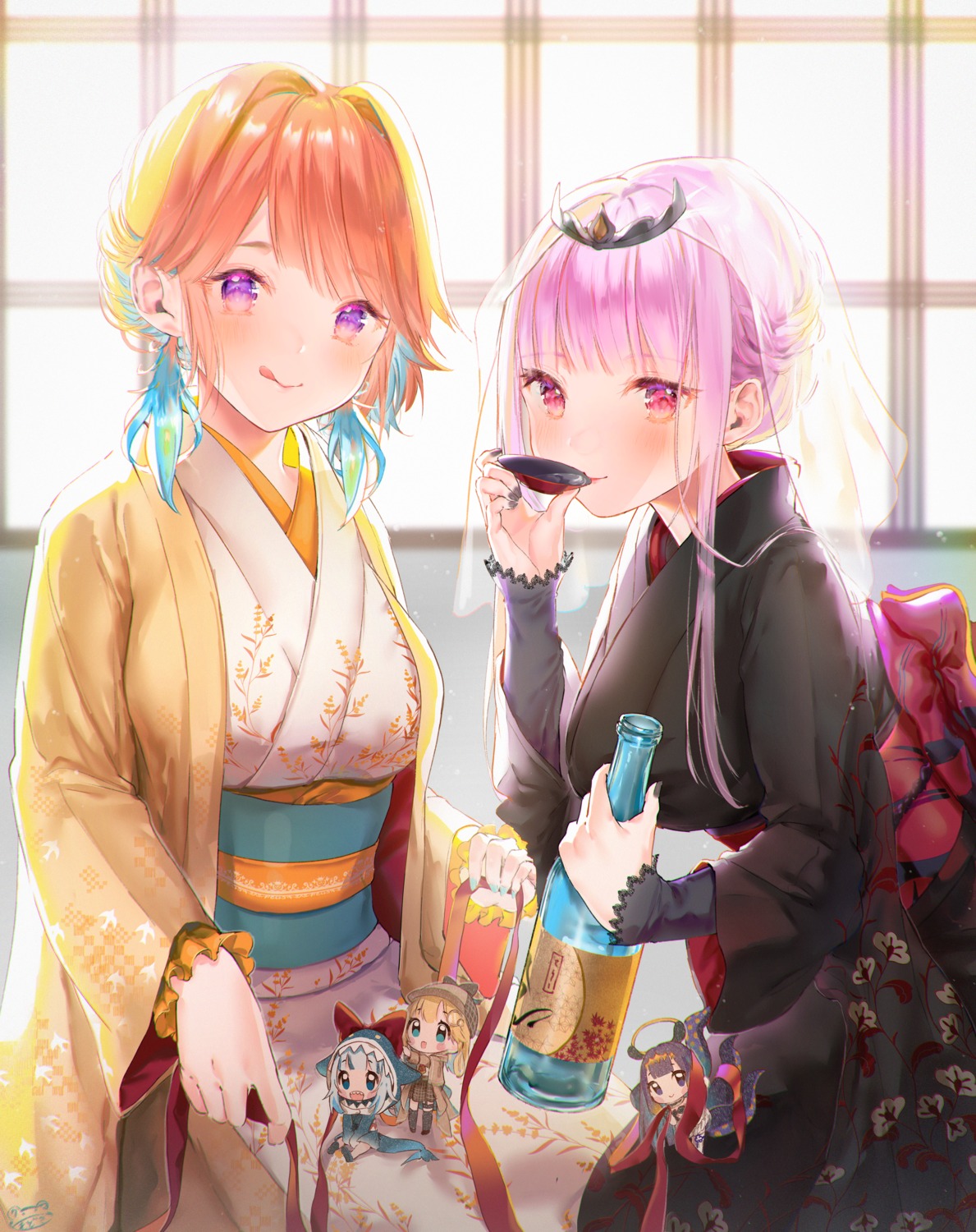 modoki kuma hololive hololive english gawr gura mori calliope ninomae ina'nis takanashi kiara ...